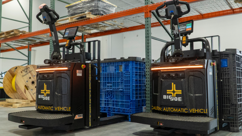 Big Joe Forklifts User-Directed Automated Pallet Jack AMR | Member of A3